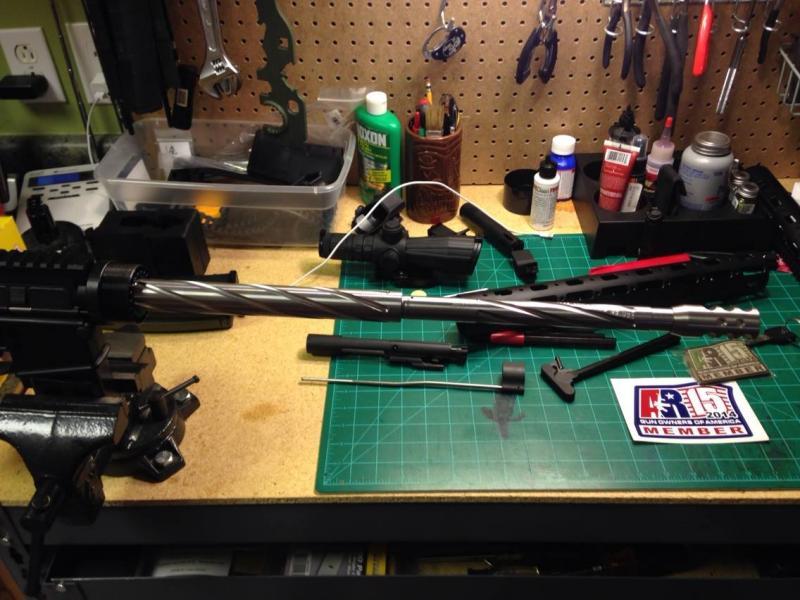 AR-15 Rifle Barrel, 18" Stainless, Spiral Fluted Heavy Barrel 1 in 9 ...
