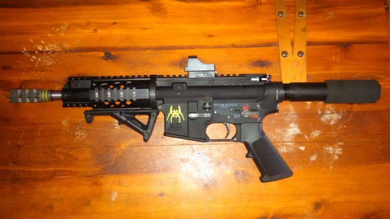 AR-15 Barrel, 7.5" M4 AR-15 Type Stainless Pistol Barrel W / 1 in 7 ...