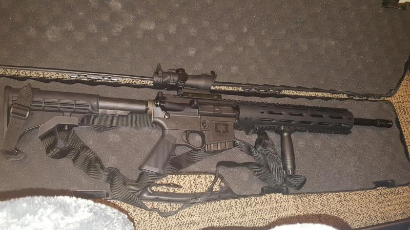 E3 Arms Omega-15 AR-15 Black Polymer Complete Lower Receiver